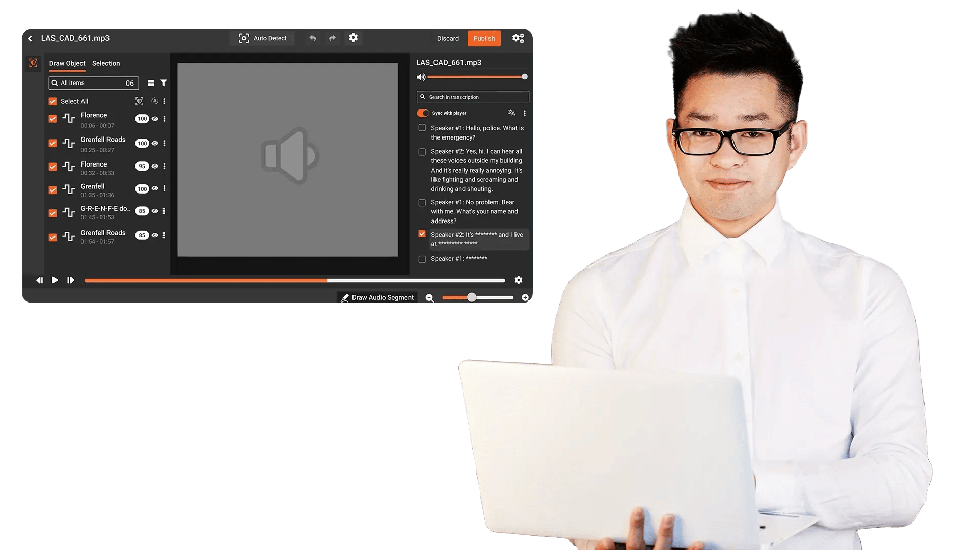 Spoken PII Redaction Software for Audio & Video | VIDIZMO