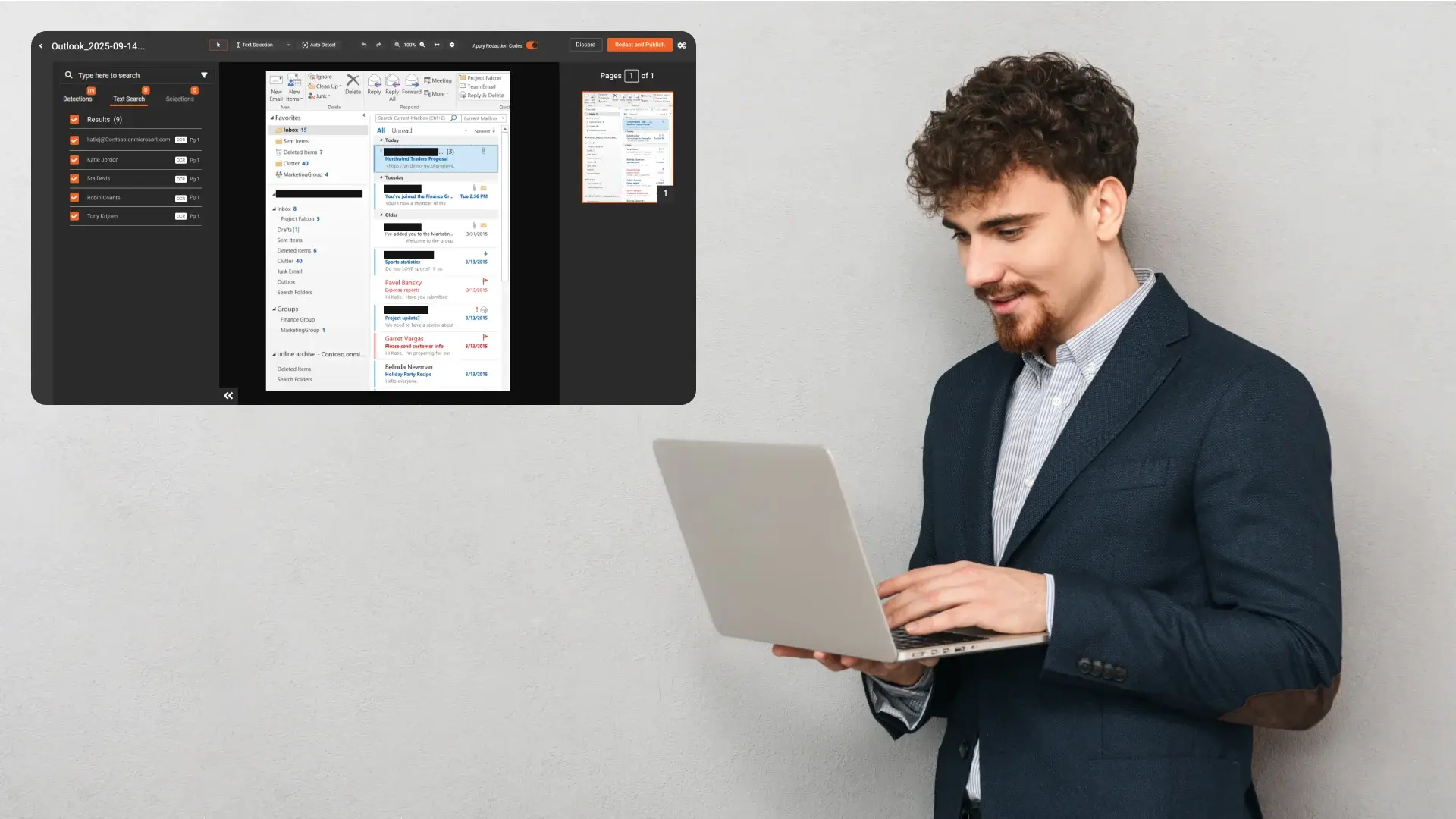 Best Way to Redact Outlook .MSG Emails for SARs
